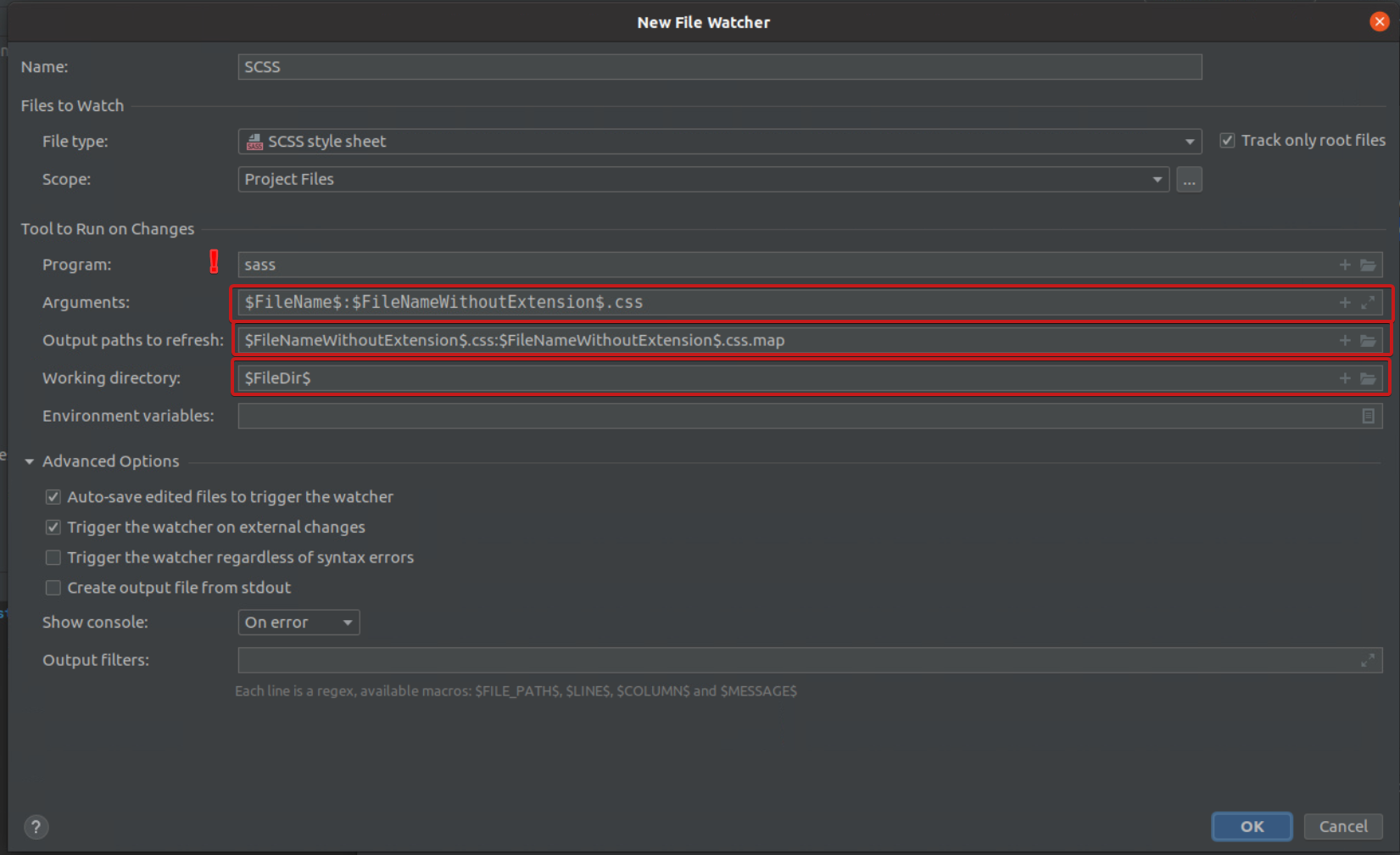 Compilar Sass O Scss Con Phpstorm File Watcher